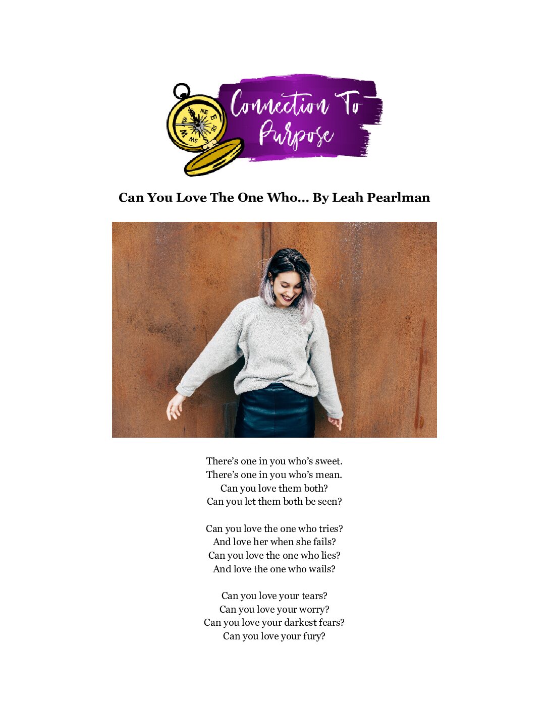 Connection To Purpose Course Modules (PDF Library) - Kristin Rivas ...