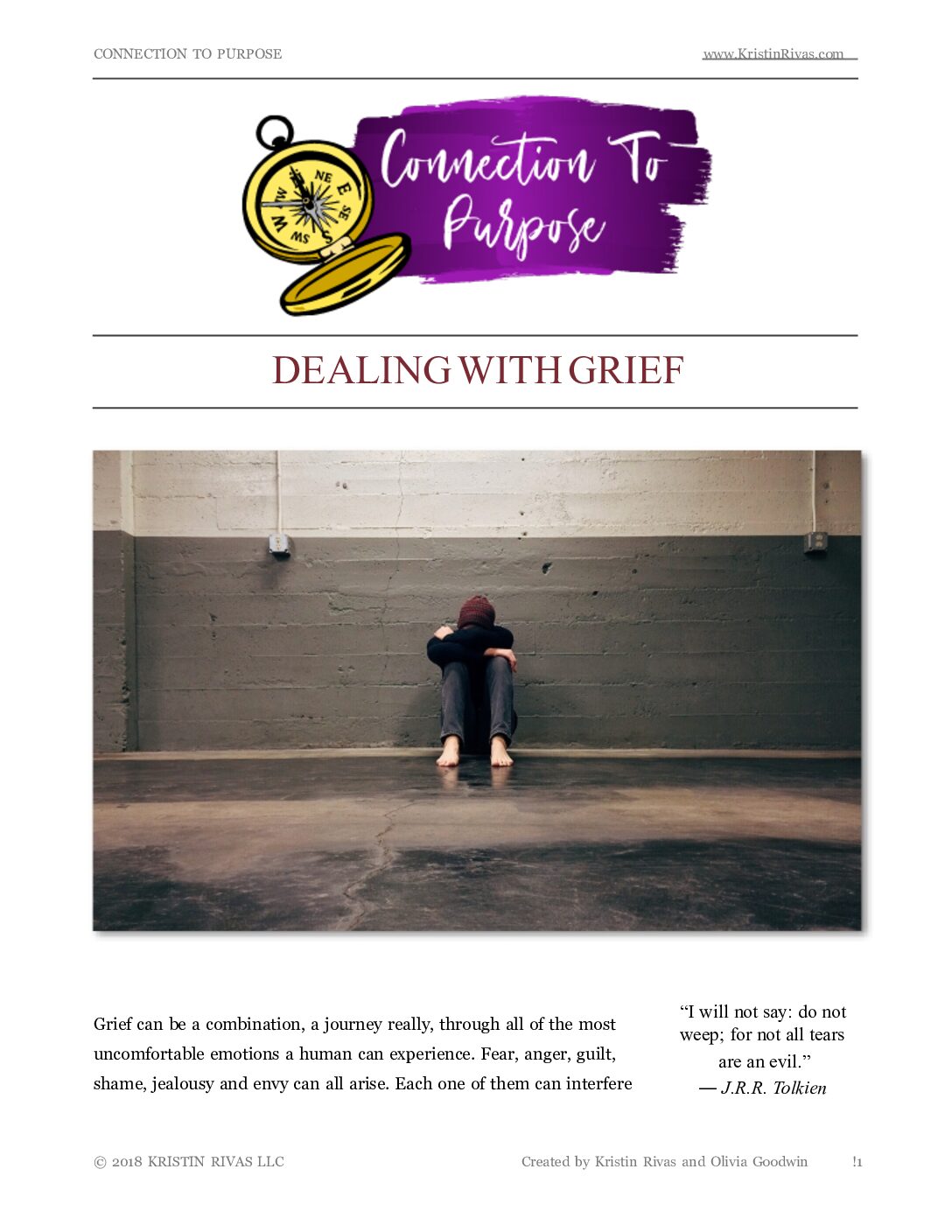 Connection To Purpose Course Modules (PDF Library) - Kristin Rivas ...