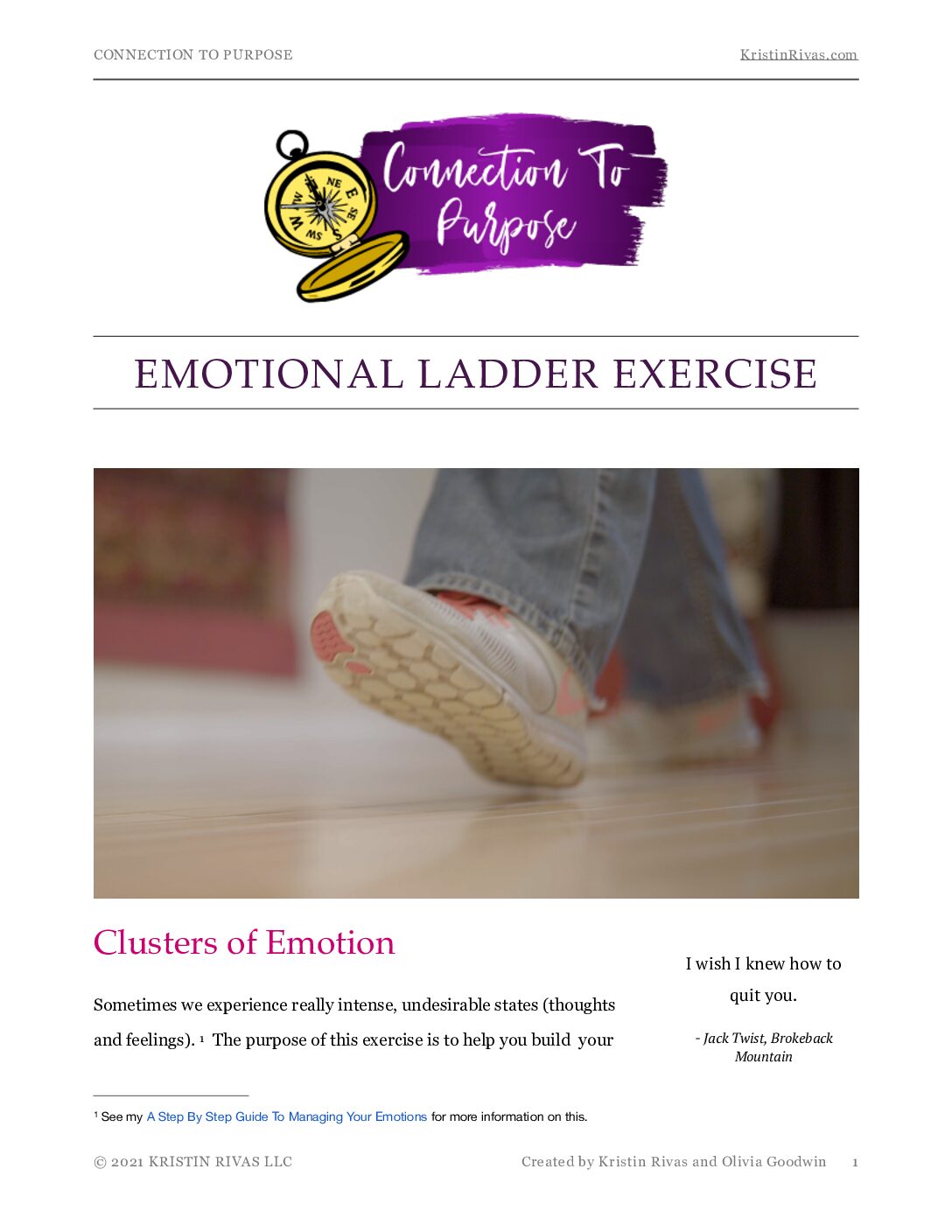 Connection To Purpose Course Modules (PDF Library) - Kristin Rivas ...