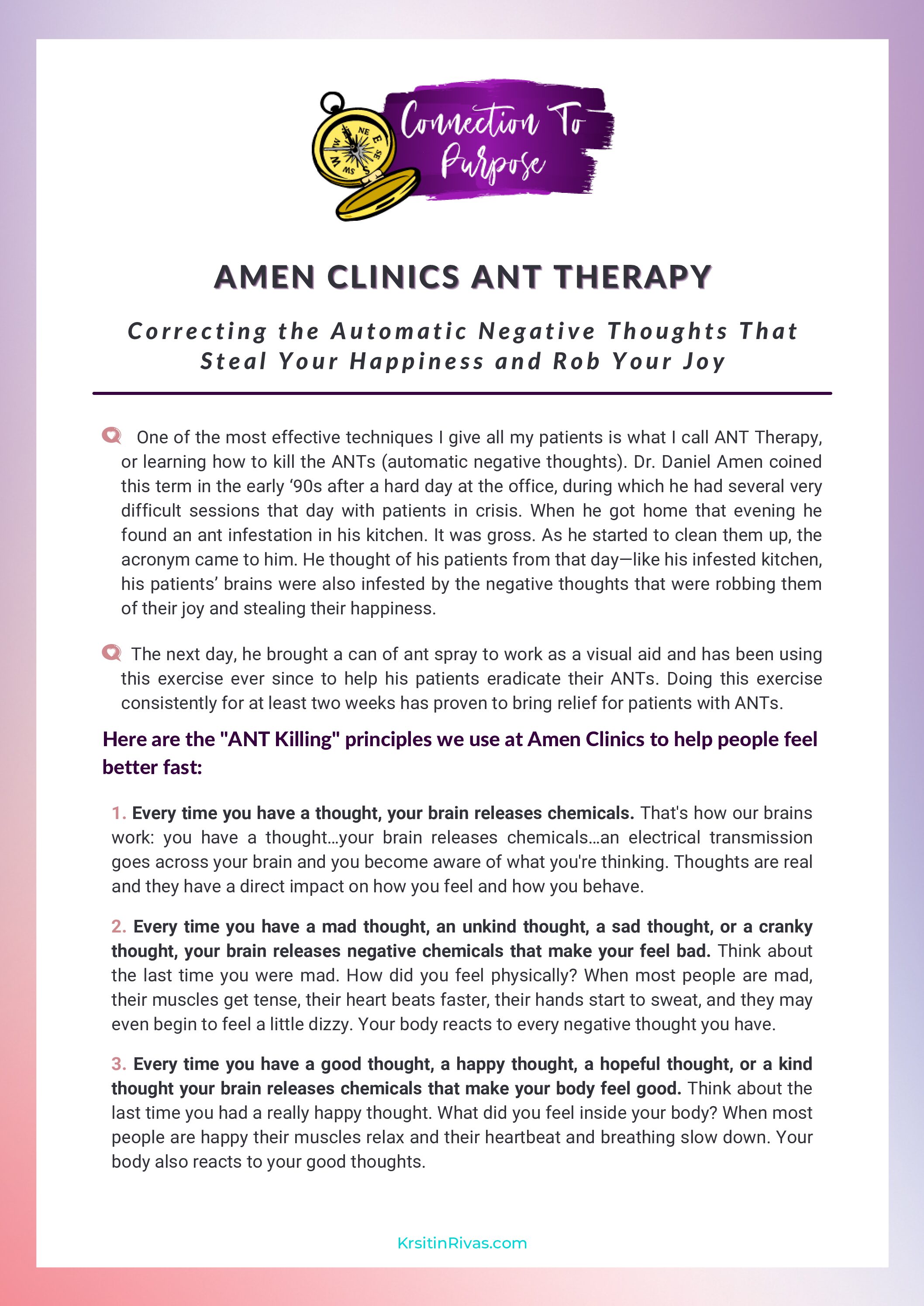 Connection To Purpose Course Modules (PDF Library) - Kristin Rivas ...